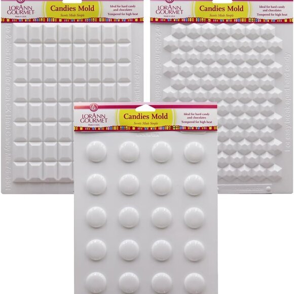 Other | Lorann Hard Candy Making Mold Gems Set Includes Rectangle ...
